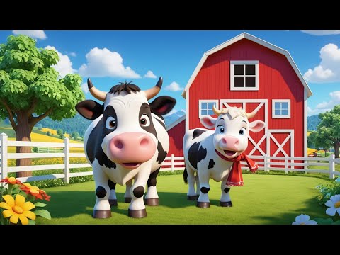 Baby Cow Say Moo Moo Moo | Fun Cow Song for Kids | Mooing Adventure Rhyme