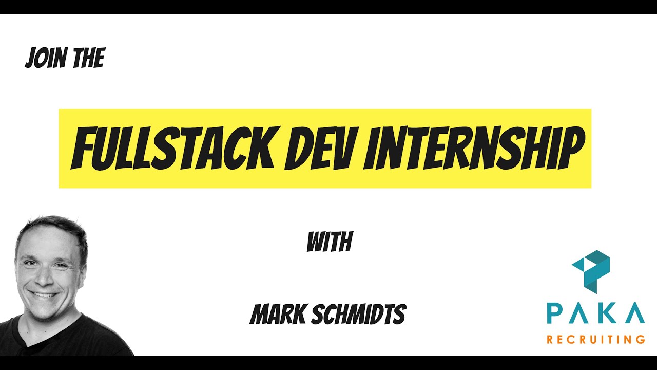 Fullstack Internship Proposal