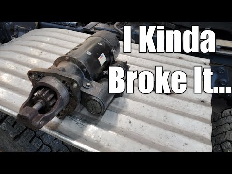 Removing Cabover Peterbilt's Starter