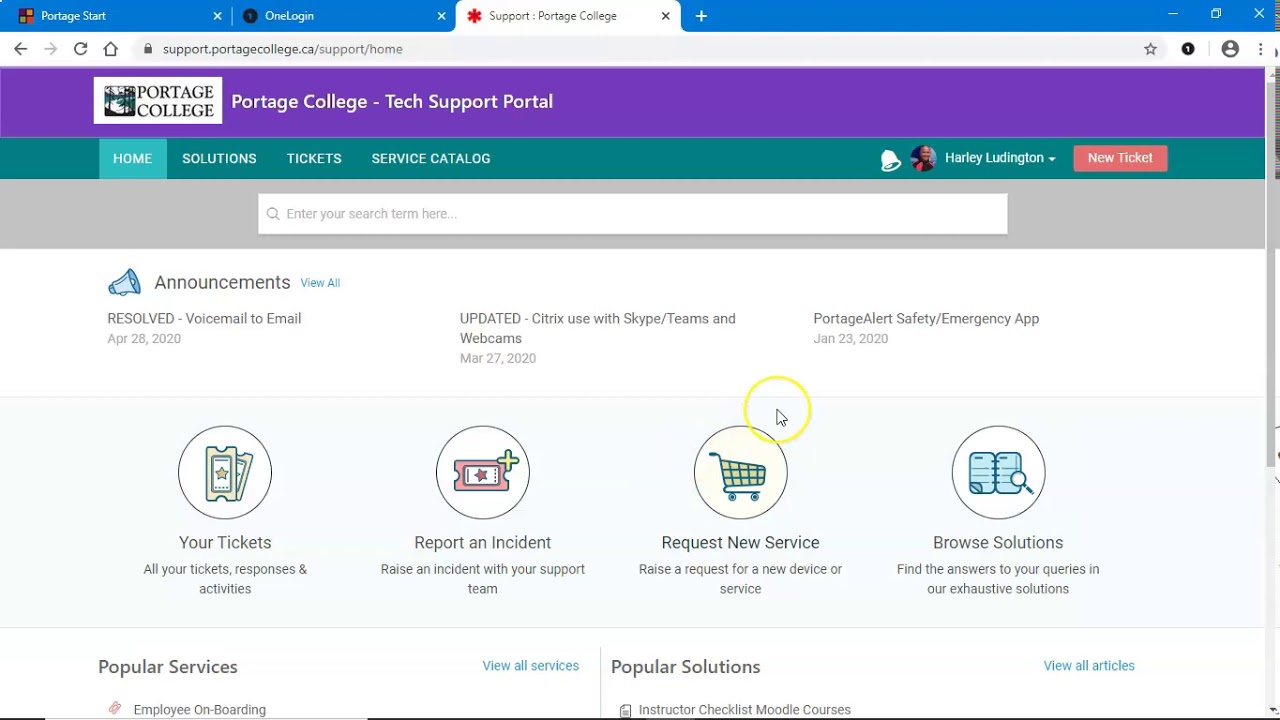 Tech Support Portal Tutorial