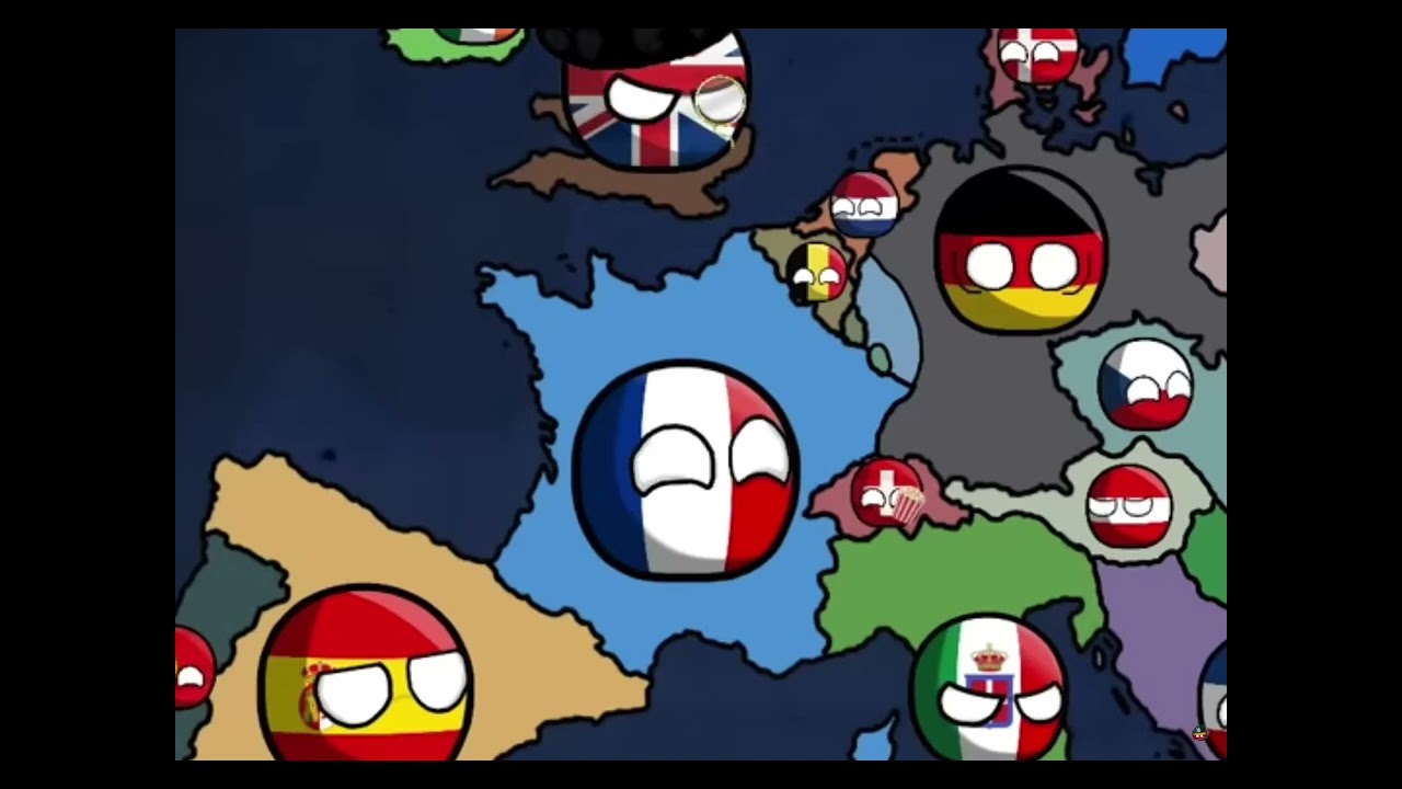 History of France (1900-2023) Countryballs