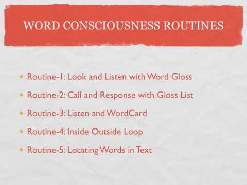 DYNAMIC-TEXT Videos for Teachers Series:  Word Consciousness