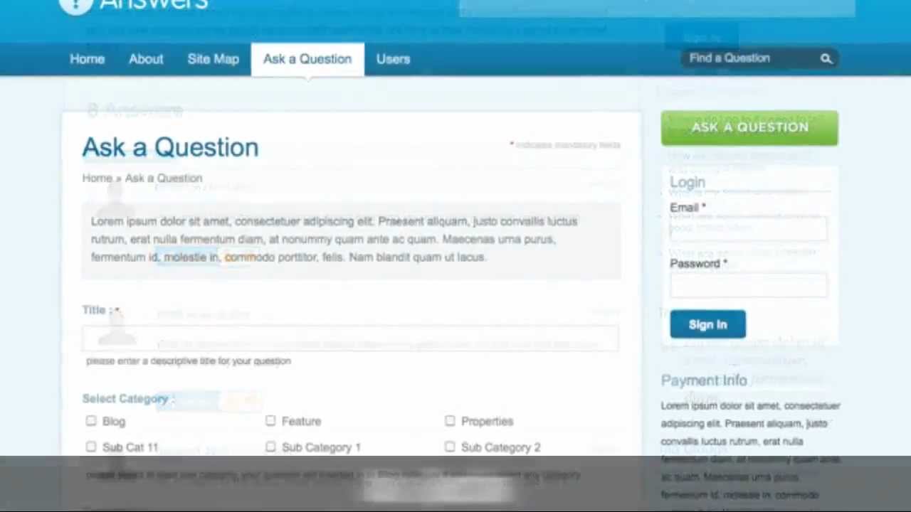 Yahoo Answers Clone Wordpress Themes