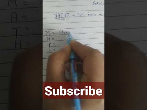 MATHS full form in funny way ๐๐๐คฃ#short#math trick