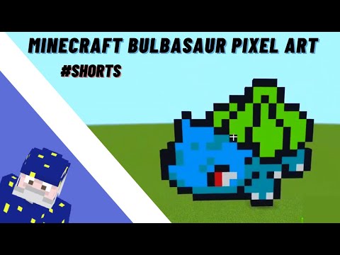 The Most Viney Ever - Minecraft Bulbasaur Pixel Art #Shorts