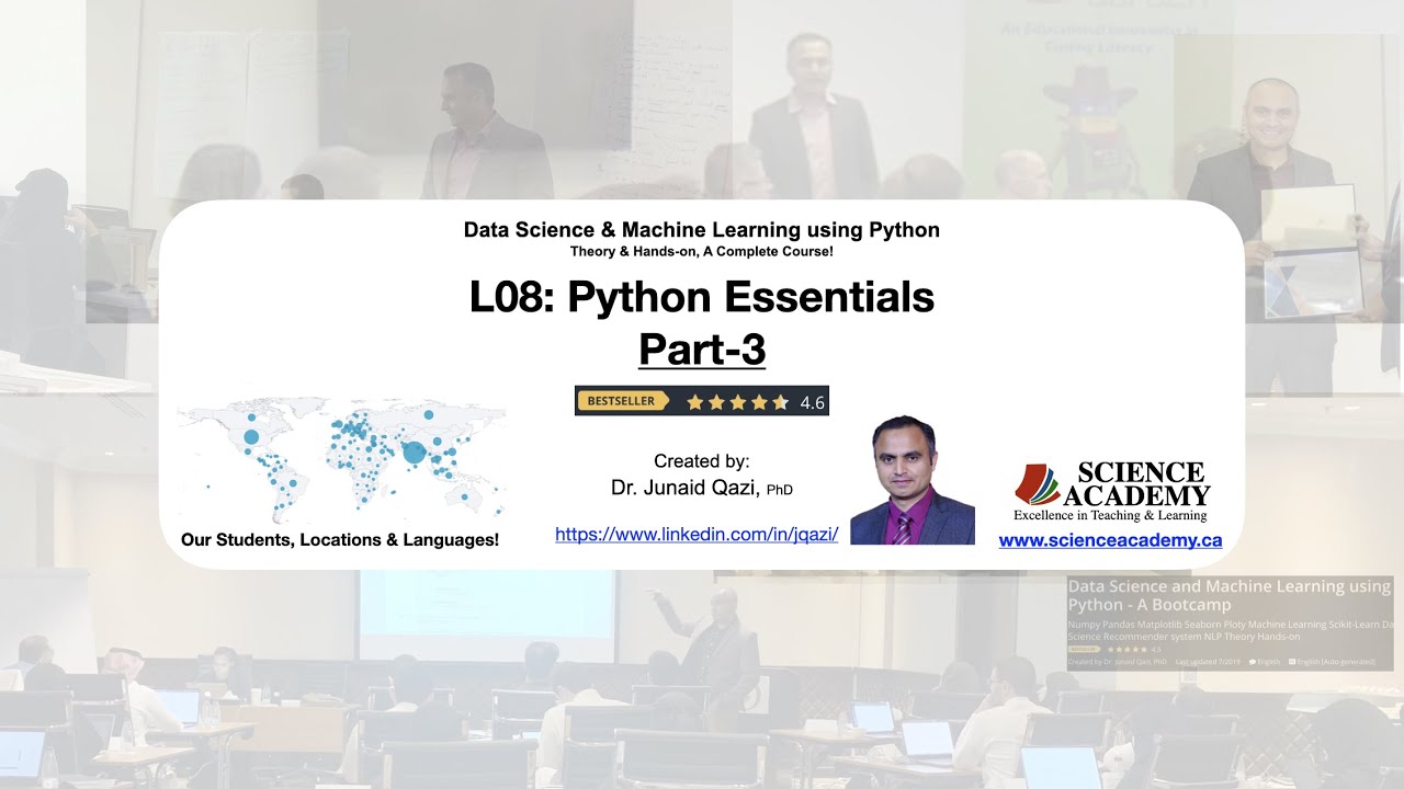 Lecture_8: Python essentials part 3 - Data Science & Machine Learning using Python