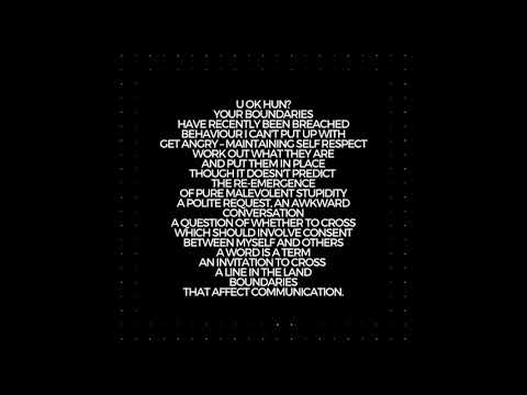 Boundaries - A crowdsourced poem