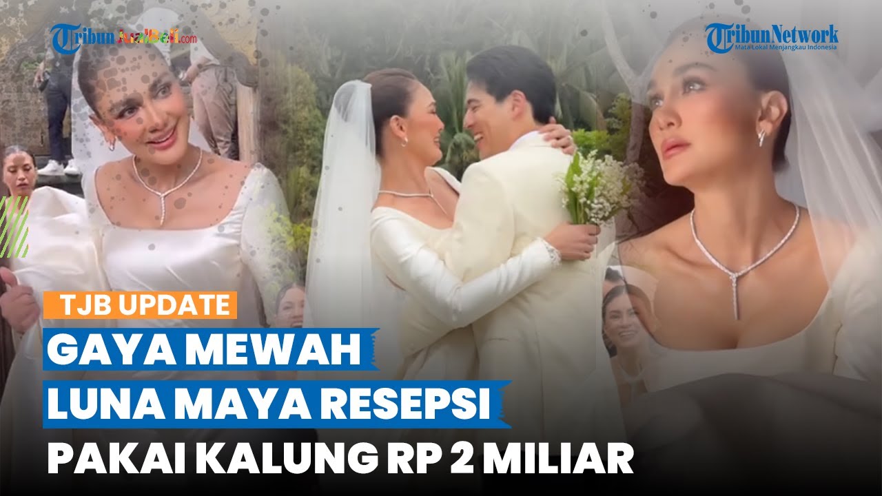 Wearing a IDR 2 Billion Necklace, Luna Maya's Luxurious Style at the Second Reception is in the S...