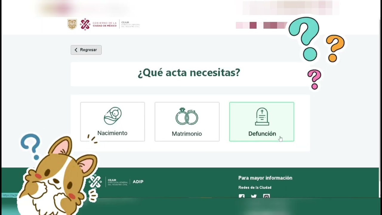 Online Death Certificate CDMX