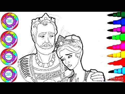Coloring Pages Disney's Barbie's Mum and Dad Drawing to Color for Kids, Girls