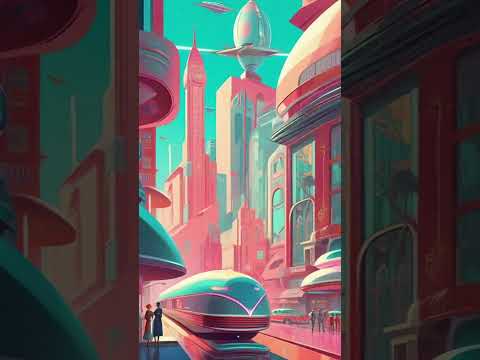 Learn Retrofuturism for AI Art Painting from examples. #aiart #retrofuturism #examples