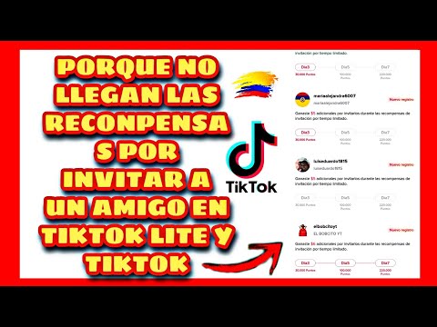 ✅TikTok Lite PORQUE NO LLEGAN LAS RECONPENSAS POR INVITAR AMIGOS EN TIKTOK LITE Y TIKTOK SOLUCIÓN