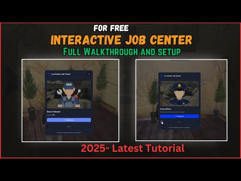 Free Script: FiveM Job Center Setup – Let Players Choose Their Jobs Easily!
