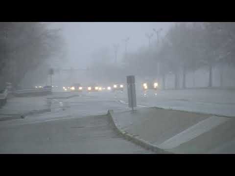 Snowfall in Hampton Virginia February 20, 2020, 3:30 PM