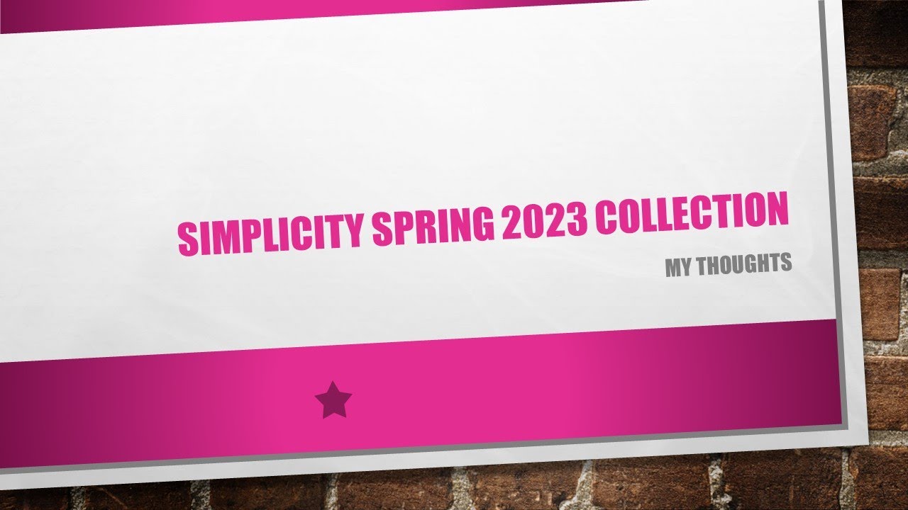 My Thoughts Simplicity Spring 2023 Collection