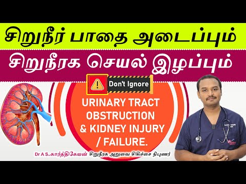 URINARY TRACT OBSTRUCTION & KIDNEY FAILURE IN TAMIL-சிறுநீர் பாதை அடைப்பும்-சிறுநீரக செயல் இழப்பும்