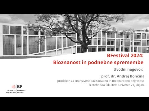 BFestival 2024 - Pozdravni nagovor prof. dr. Andreja Bončine