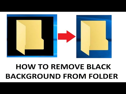 How To Remove Black Background From Folder Icon In Windows 10/11 Explorer