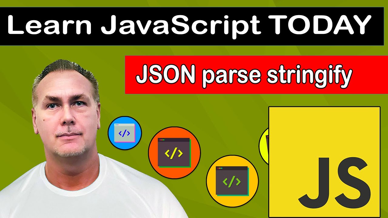 Learn JavaScript use JSON parse and Stringify for JavaScript objects and arrays as JSON data