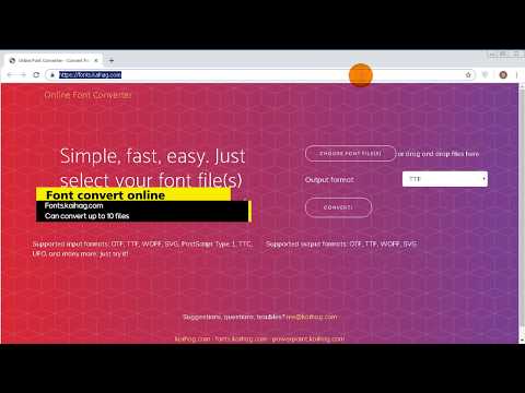 Convert OTF to TTF rename TTF file and organize font one grup