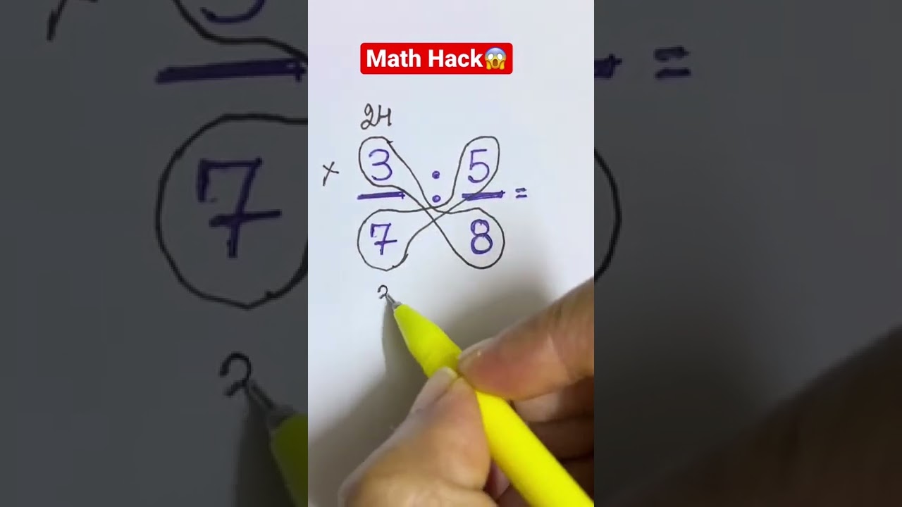 Math Hack😱 #shorts #youtube #learning #mathtrick #tiktok #youtuber