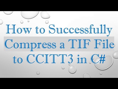 How to Successfully Compress a TIF File to CCITT3 in C#
