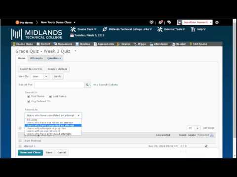 D2L Brightspace v10.4 Deleting Assessment Attempts