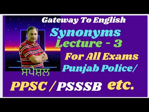 Vocabulary (Synonyms-3)