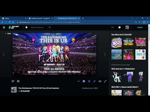 The Rainbooms: THIS IS US Tour Final Update Poster