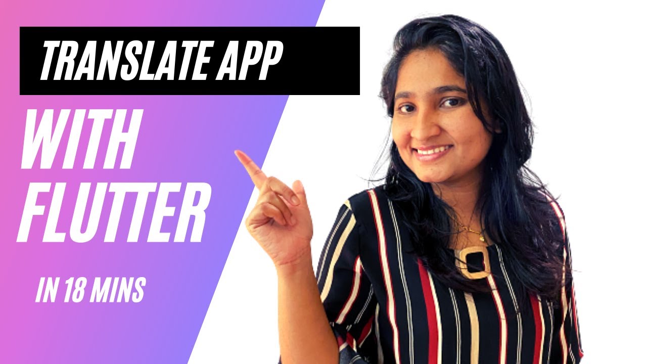 How to create a translate app using flutter.
