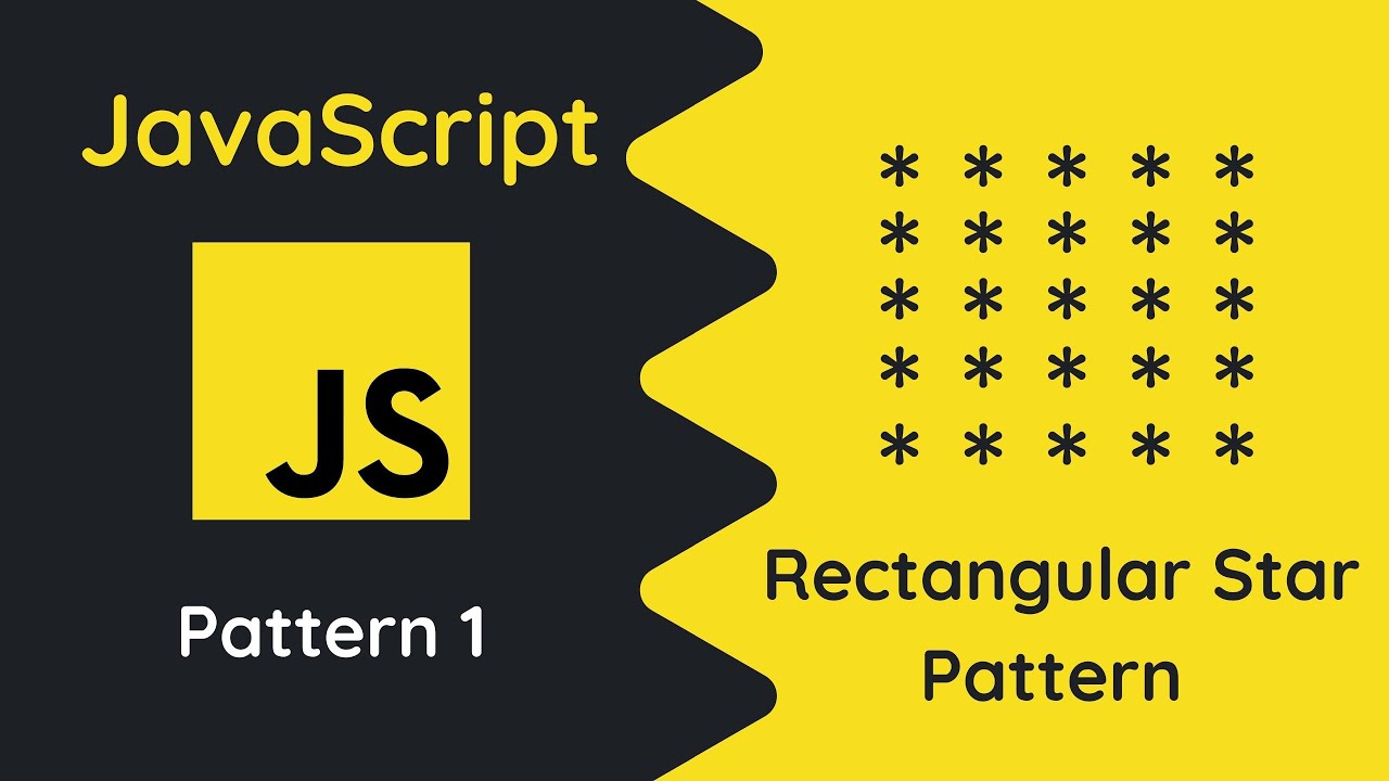 Pattern-1 Rectangular Star Pattern in JavaScript.