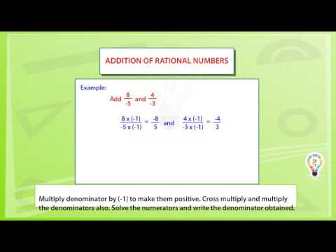 Rational Numbers and their operations | For School kids