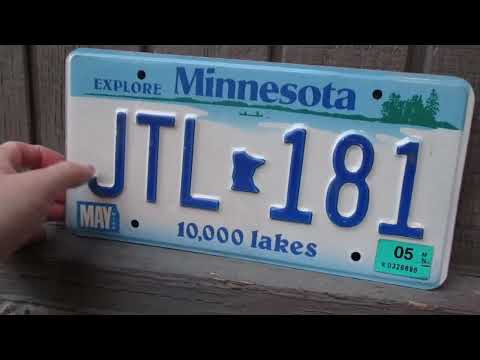 1978ish Present Minnesota License Plate