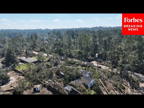 Watch the video | Aerial Footage Shows The Damage Hurricane Helene ...