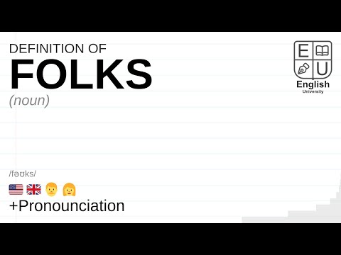 FOLKS meaning, definition & pronunciation | What is FOLKS? | How to say FOLKS