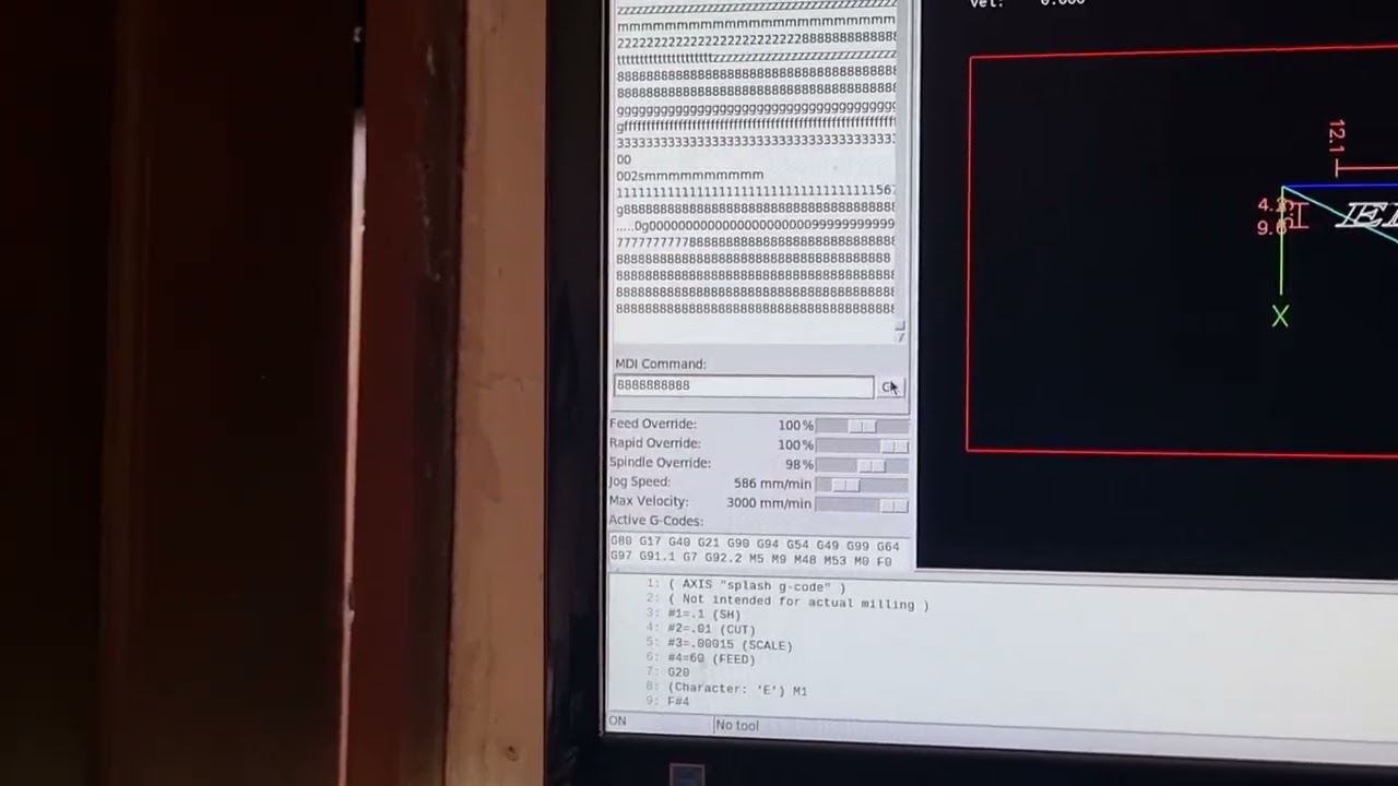 Linuxcnc error with sendkey component