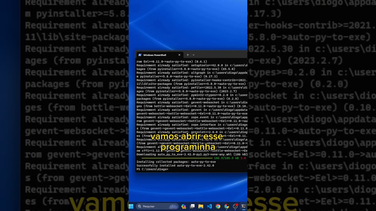 Como Transformar Seu Código em Executável #python #programação