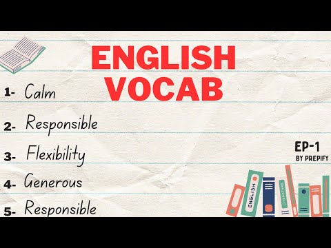 Vocab Lesson 1: 5 Essential English Words and their Applications |Explained|
