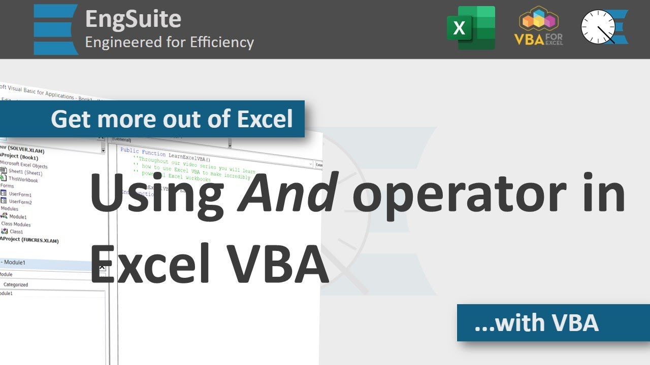 And Logical Operator - Excel VBA