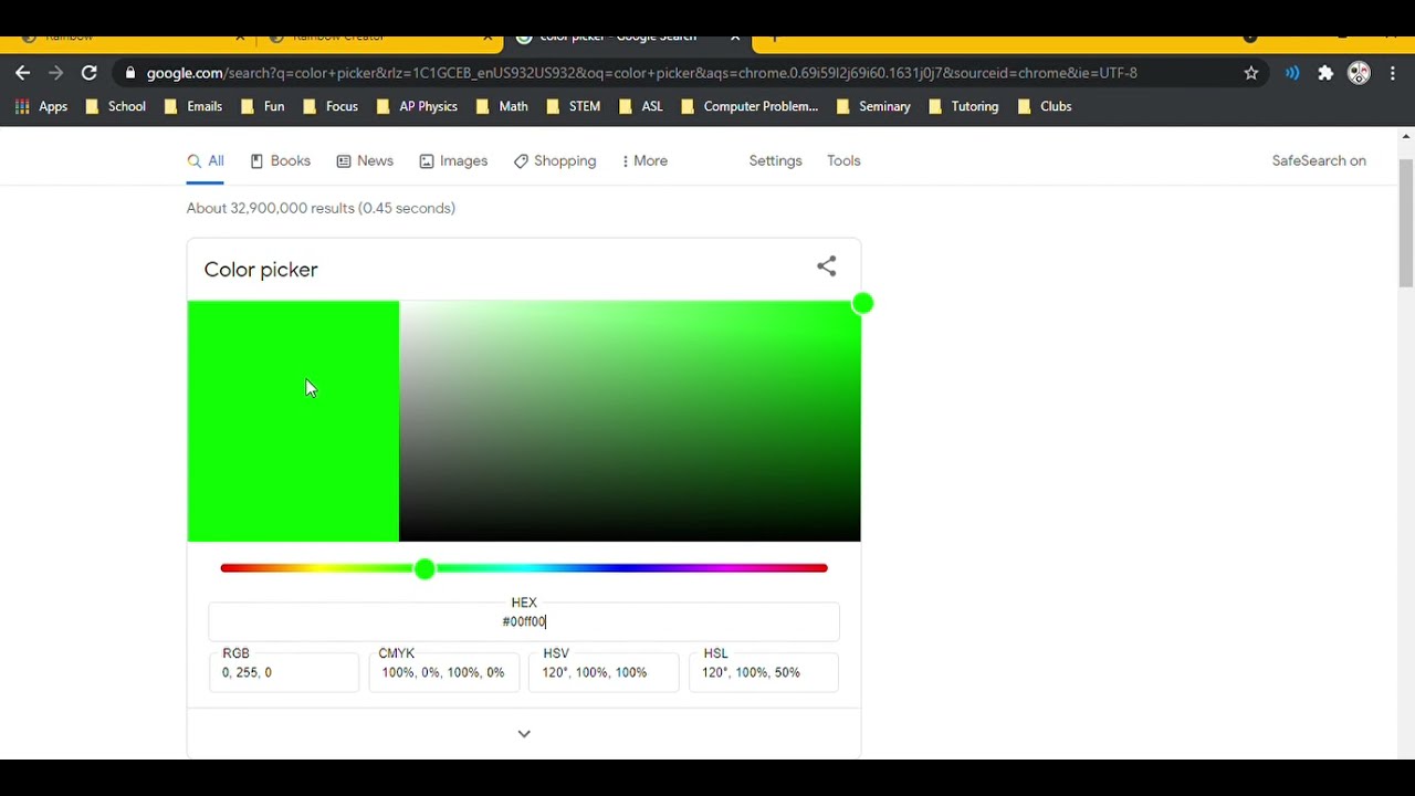 Rainbow Generator - Every Possible Hex Code AT ONCE?