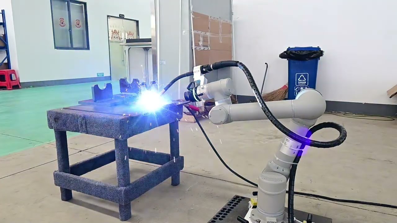 No program easy use 6 axis six-axis collaborative robot robotic welding machine