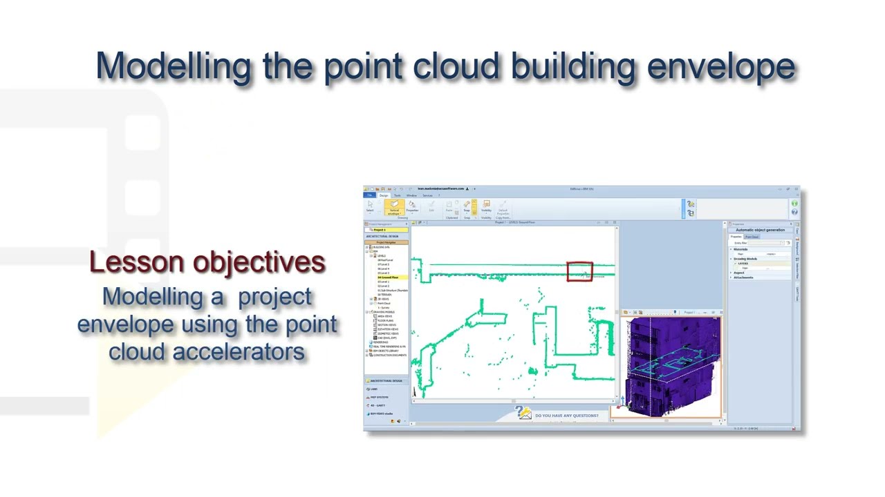 Edificius Tutorial - Modelling the point cloud envelope - ACCA software
