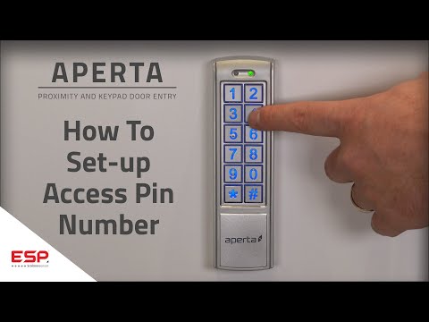 Aperta Keypad Door Entry: How To Set-up Access Pin Number 🔑