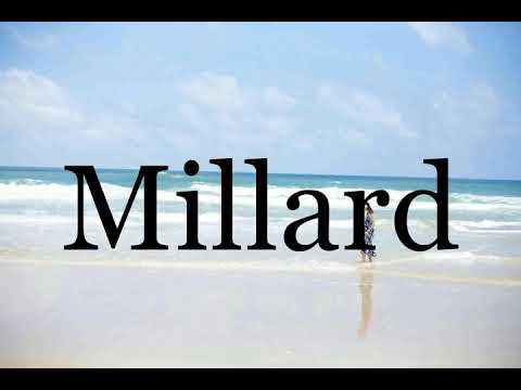 How To Pronounce Millard🌈🌈🌈🌈🌈🌈Pronunciation Of Millard