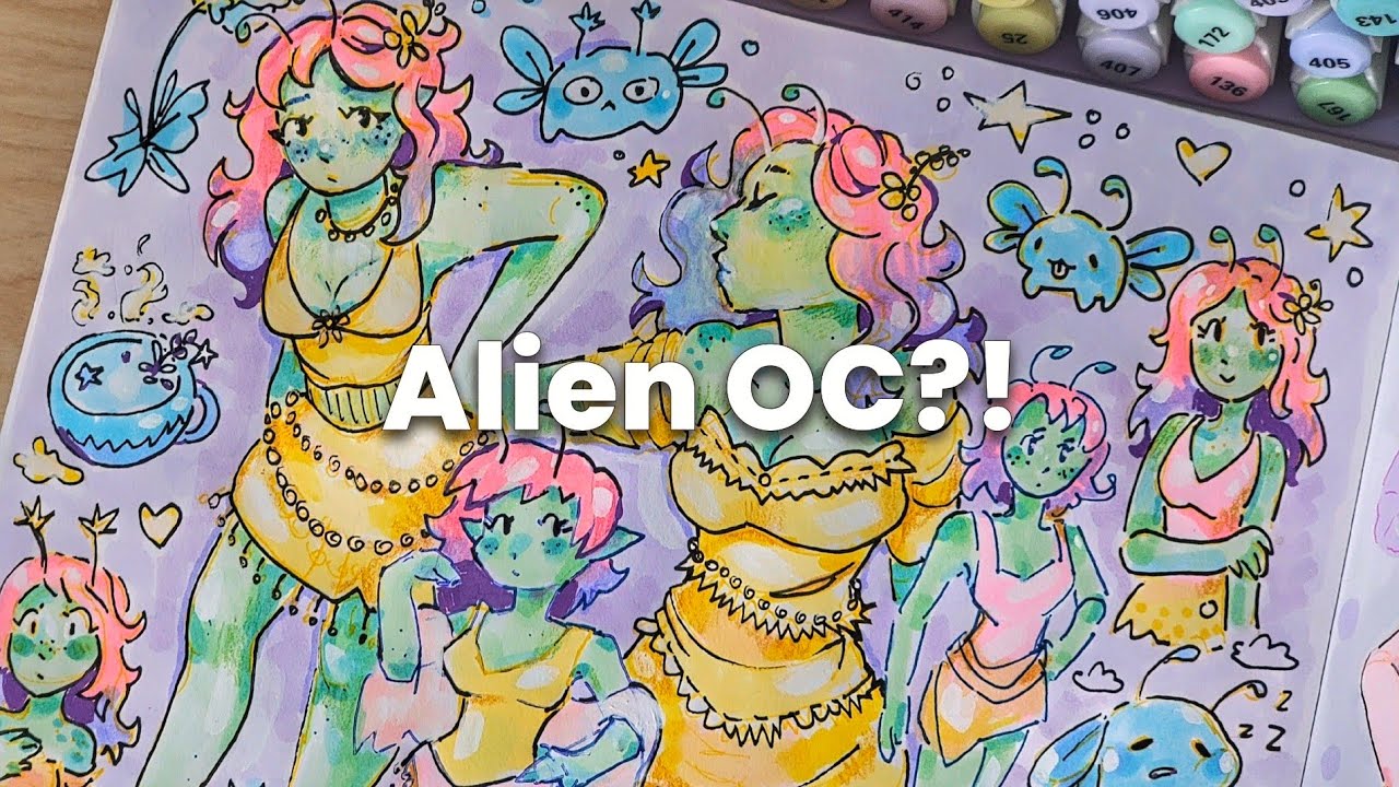 Let's Make an Alien Character 👽👾 Draw With Me