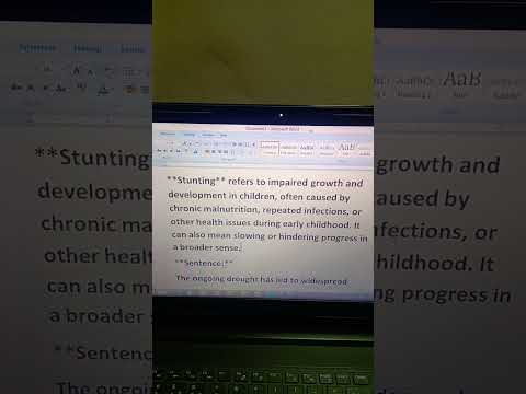Meaning of Stunting#englishspeaking