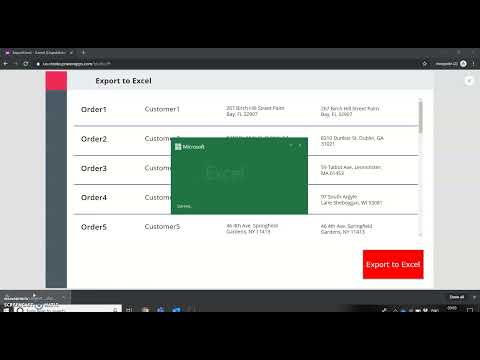 Export to Excel