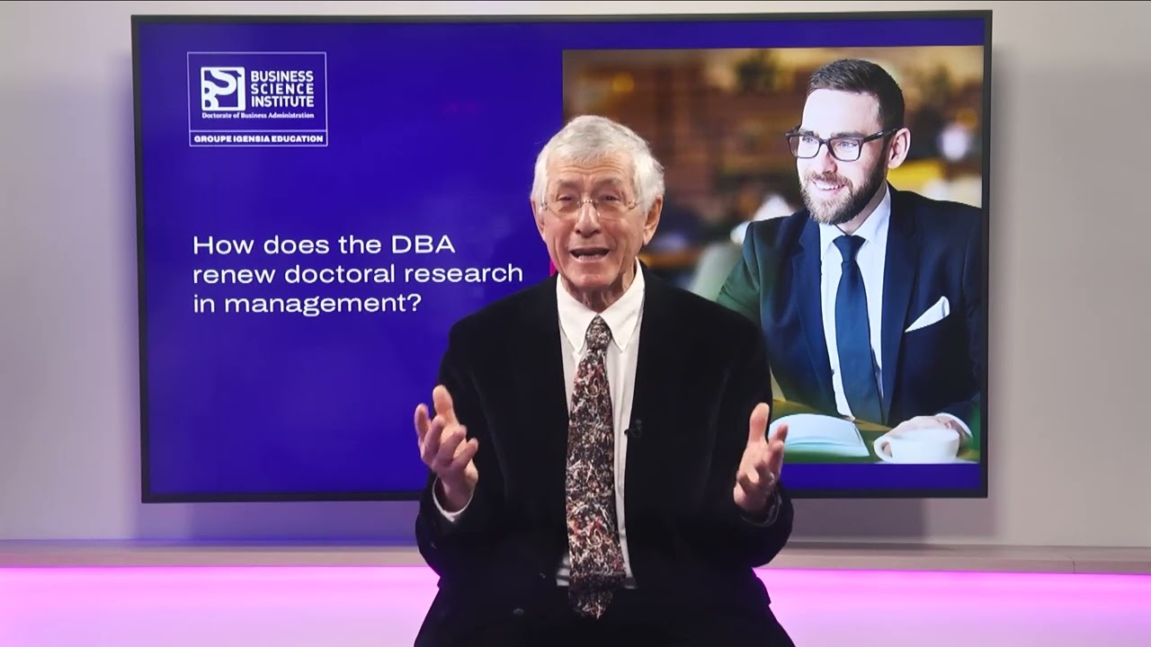How does the DBA renew doctoral research in management?