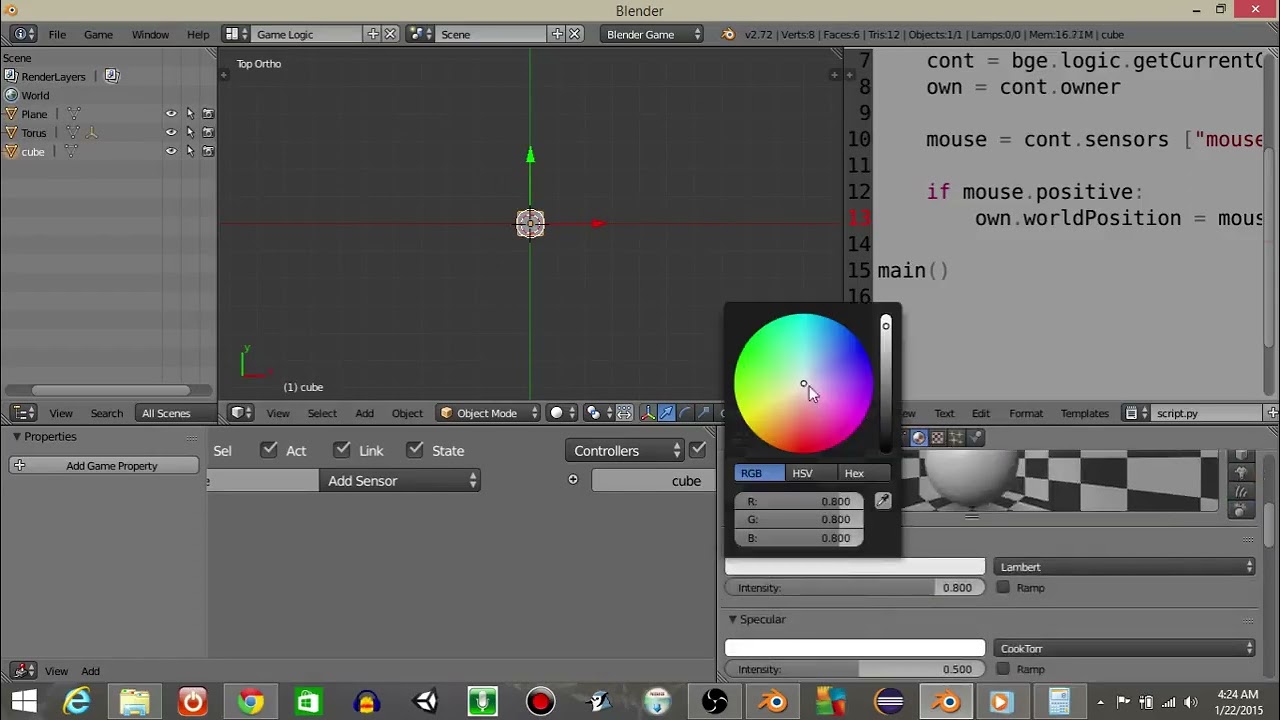 UPBGE - Spawn Object at Mouse Position Python