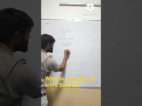 What is meaning of word Science?